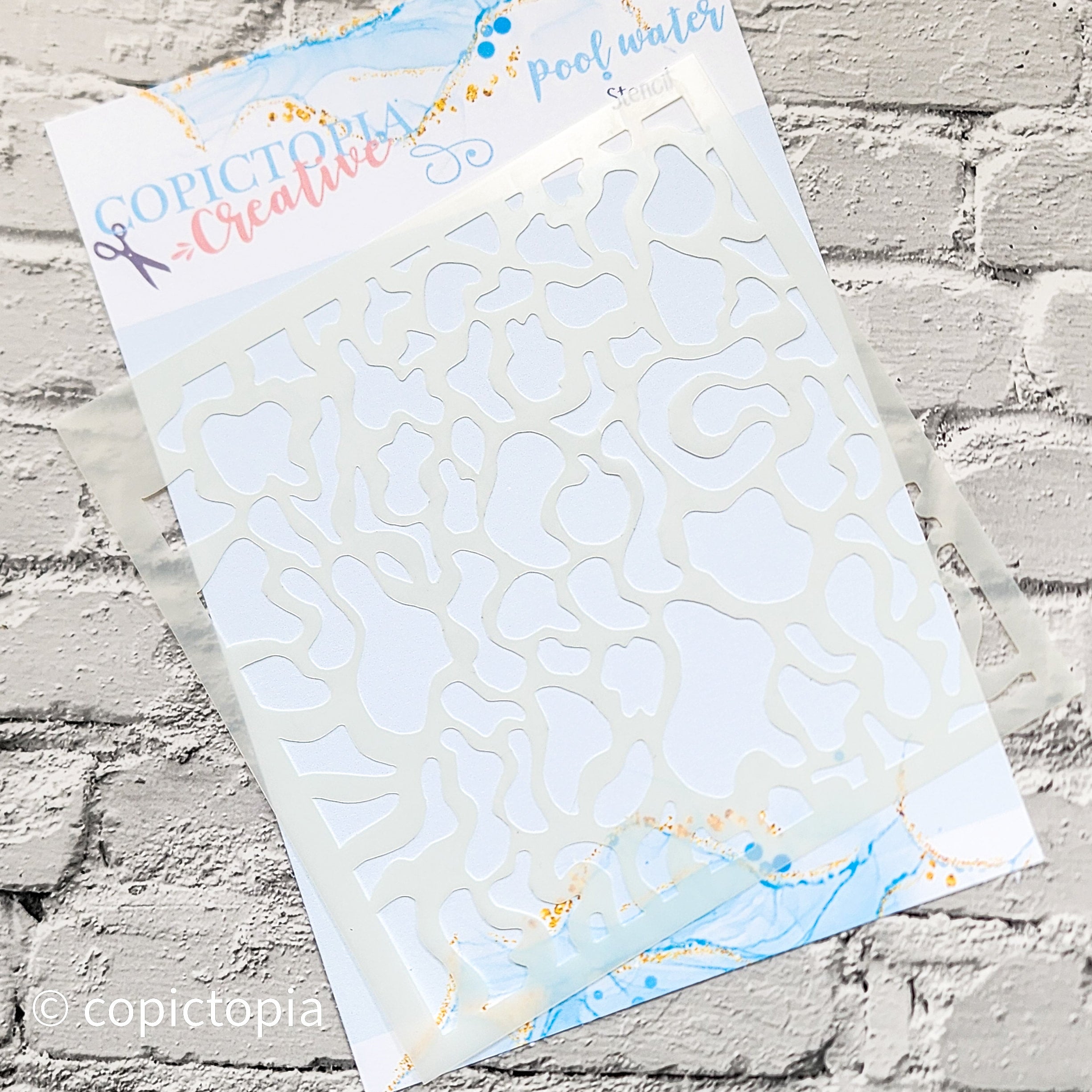 Pool Water Stencil | Crafty Stamp Co.