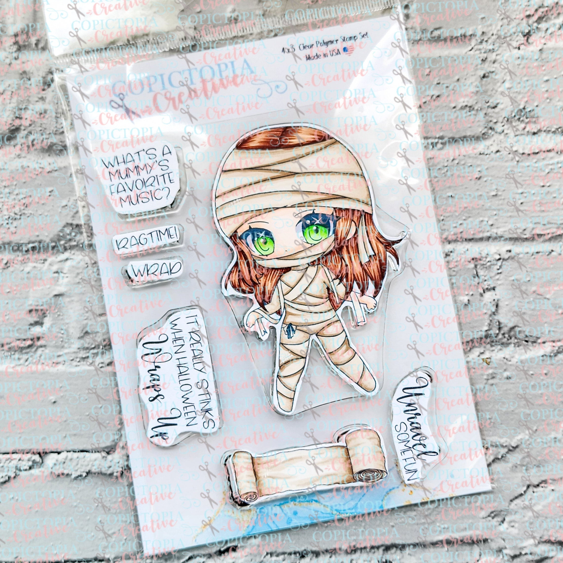 Mummy Mona Clear Stamp Set | Crafty Stamp Co.