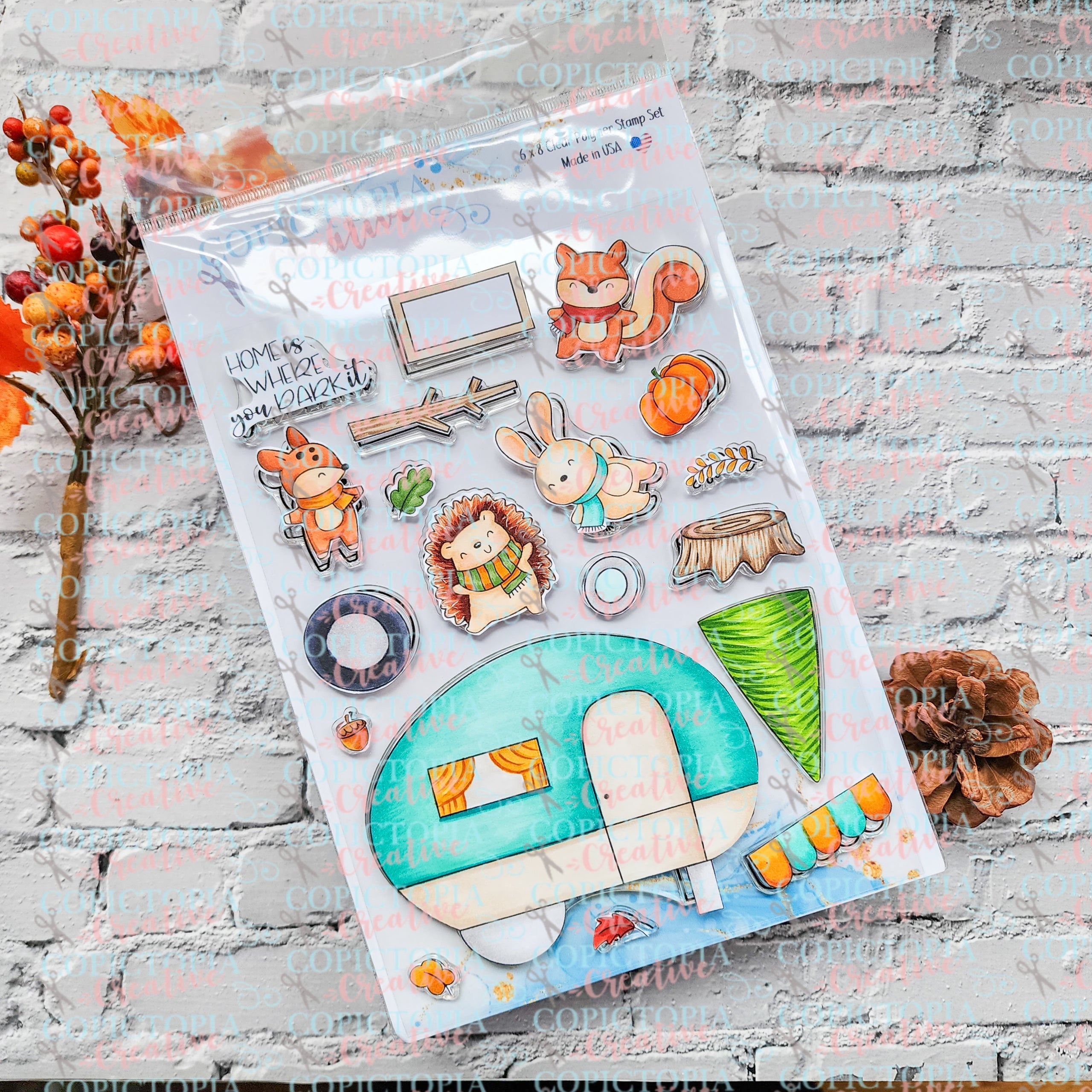 Fall Campin Critters Clear Stamp Set | Crafty Stamp Co.